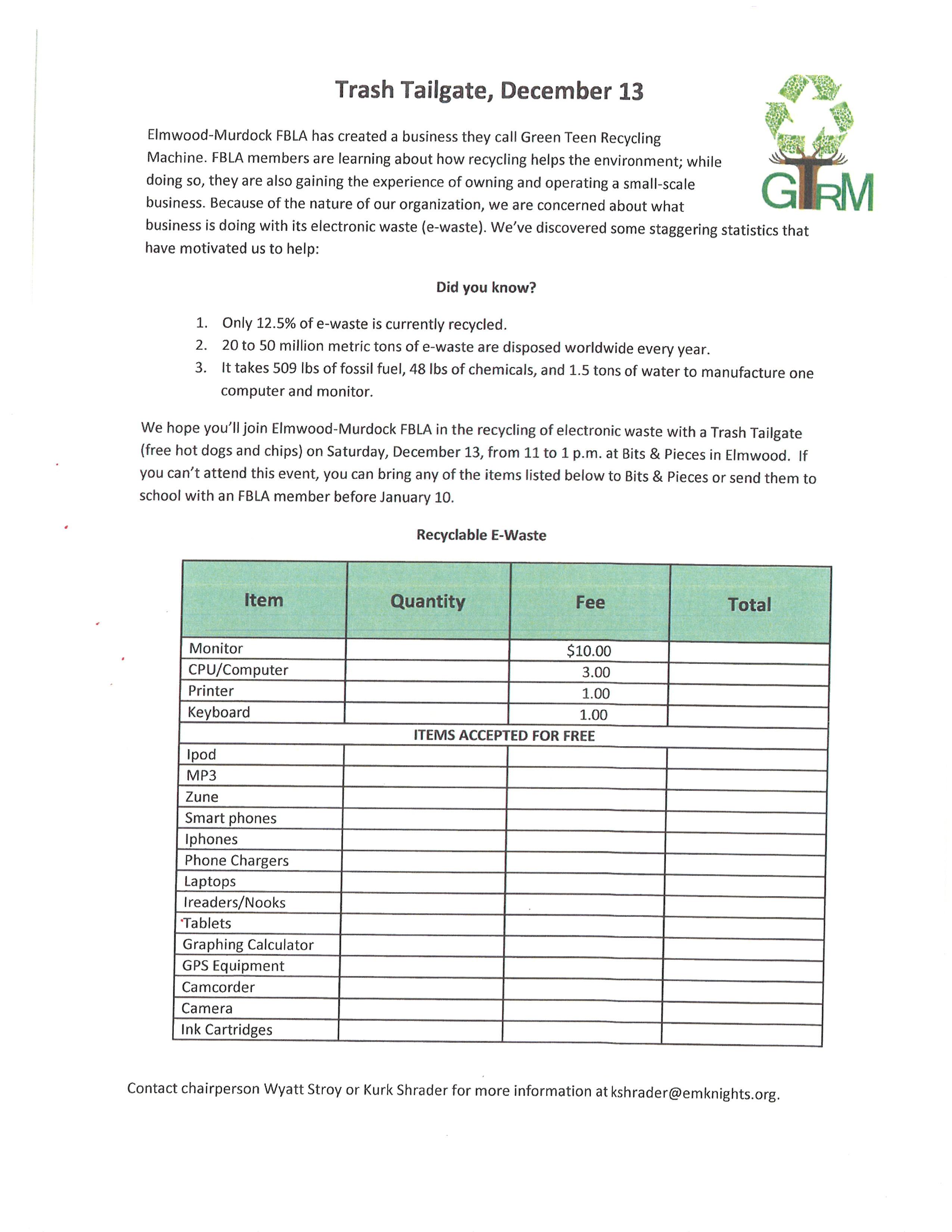 Elmwood Newsletter - 12-10-2014